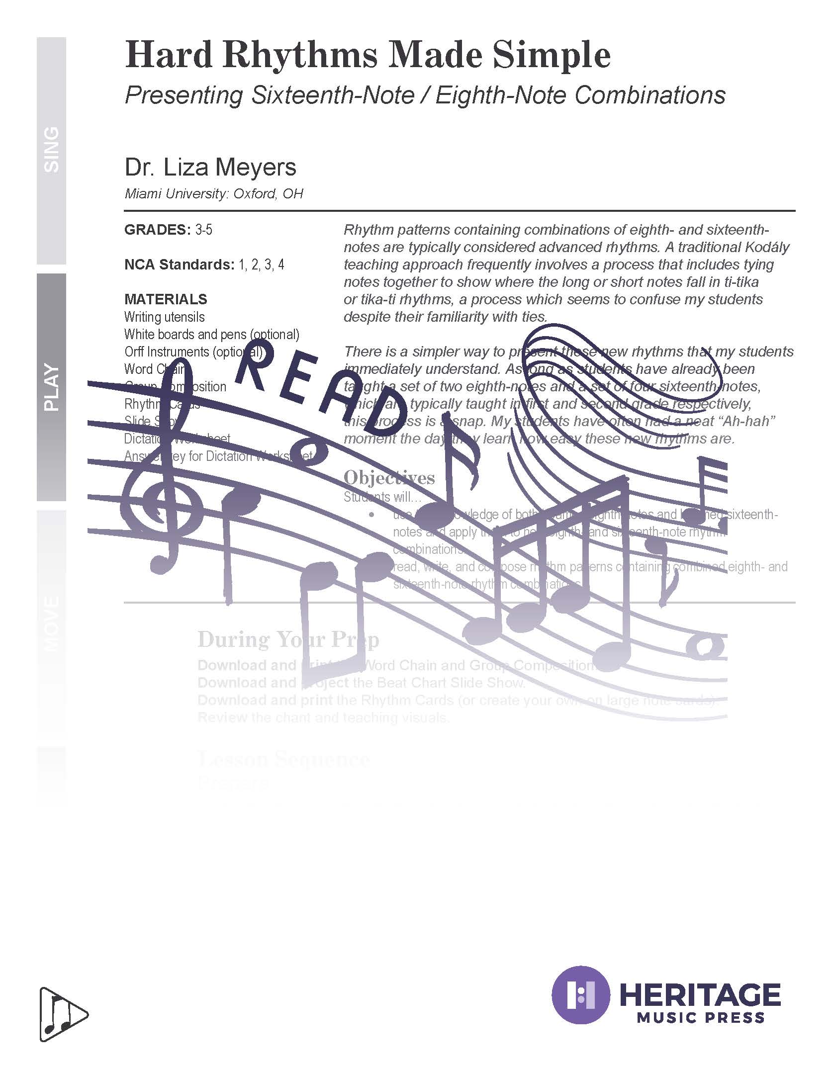 Hard Rhythms Made Simple: Presenting Sixteenth-Note/Eighth-Note ...