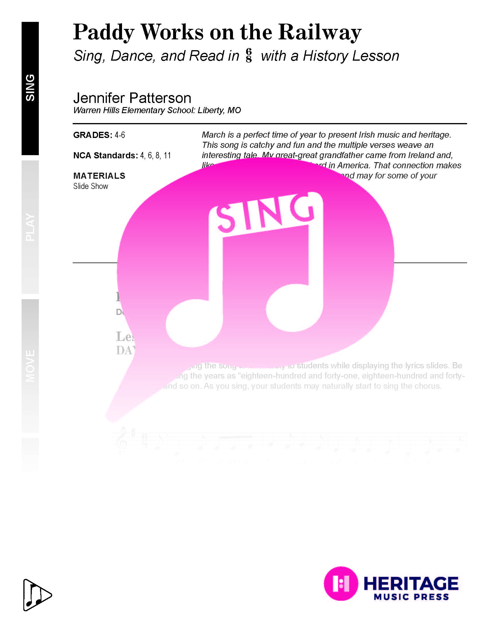 Paddy Works on the Railway: Sing, Dance, and Read in 6/8 Time with a ...