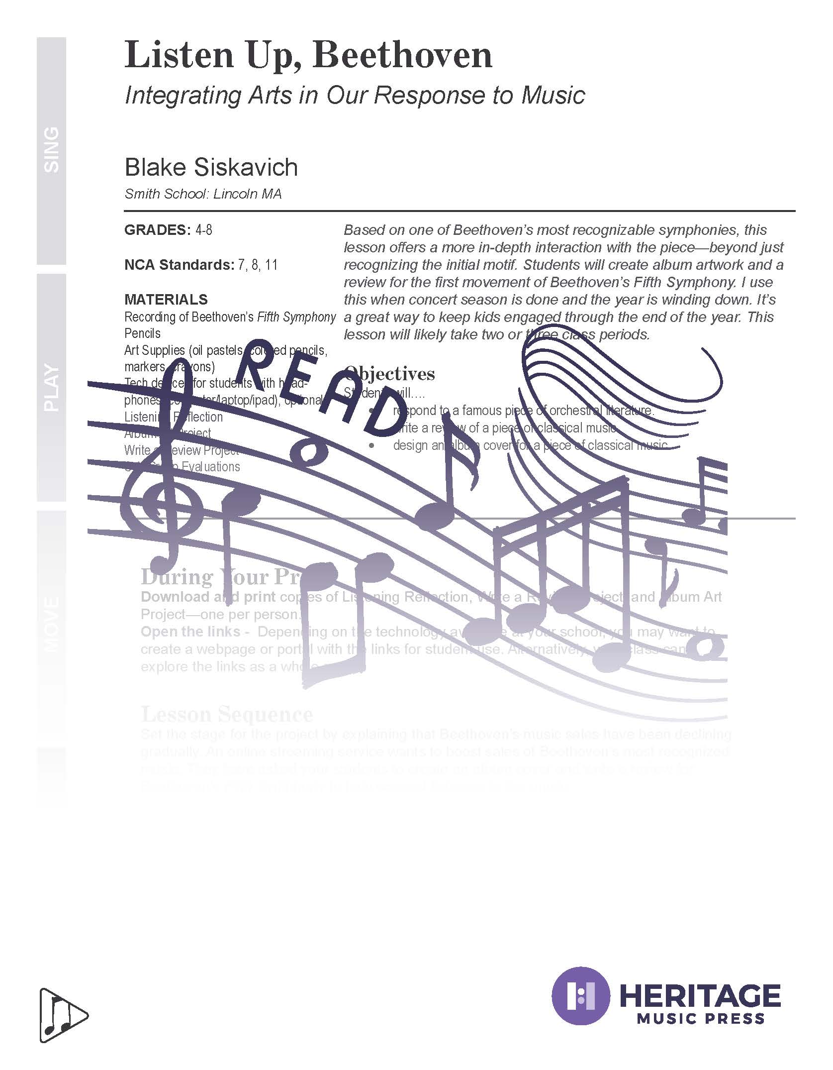 Listen Up, Beethoven: Integrating Arts in Our Response to Music