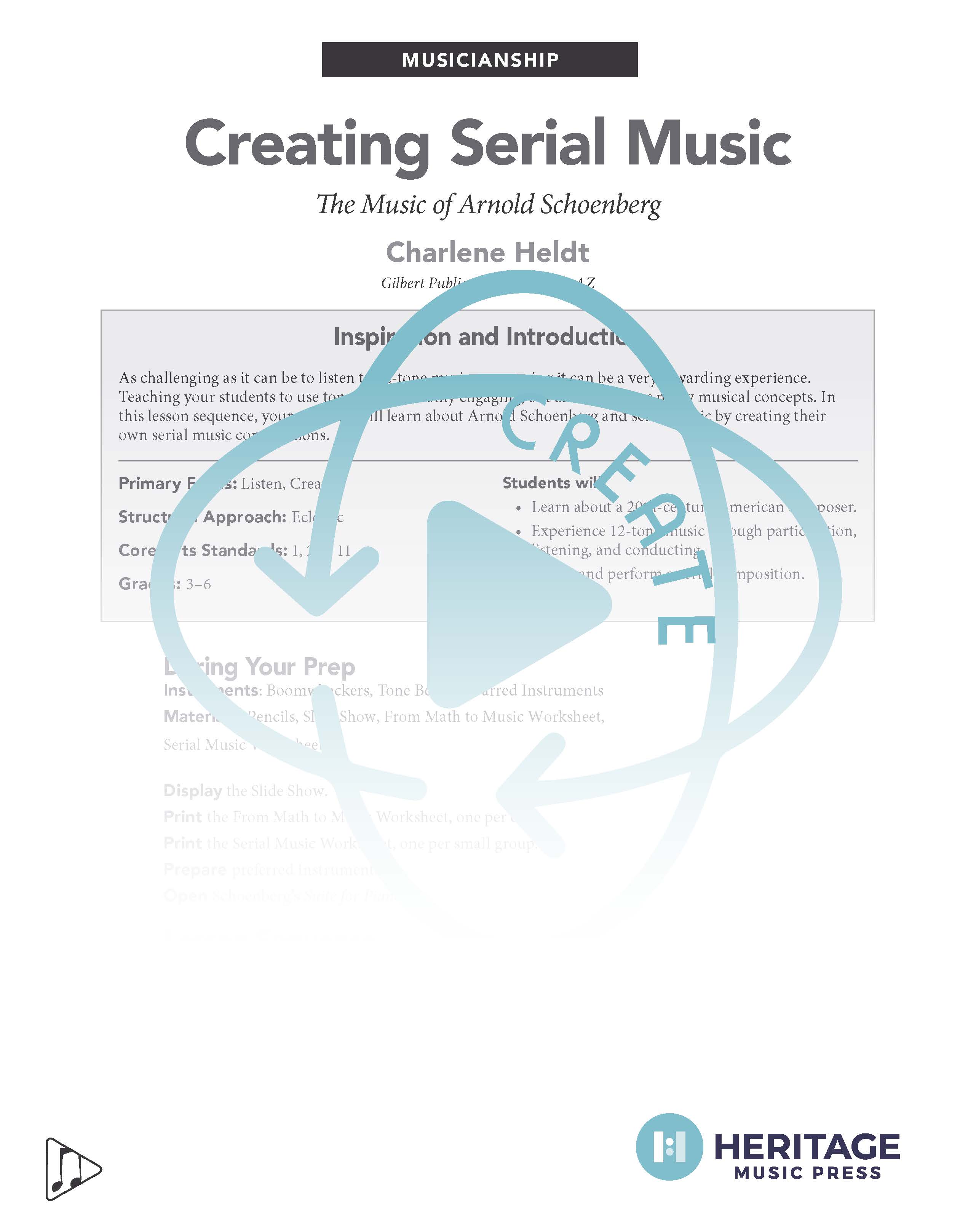 Creating Serial Music The Music Of Arnold Schoenberg