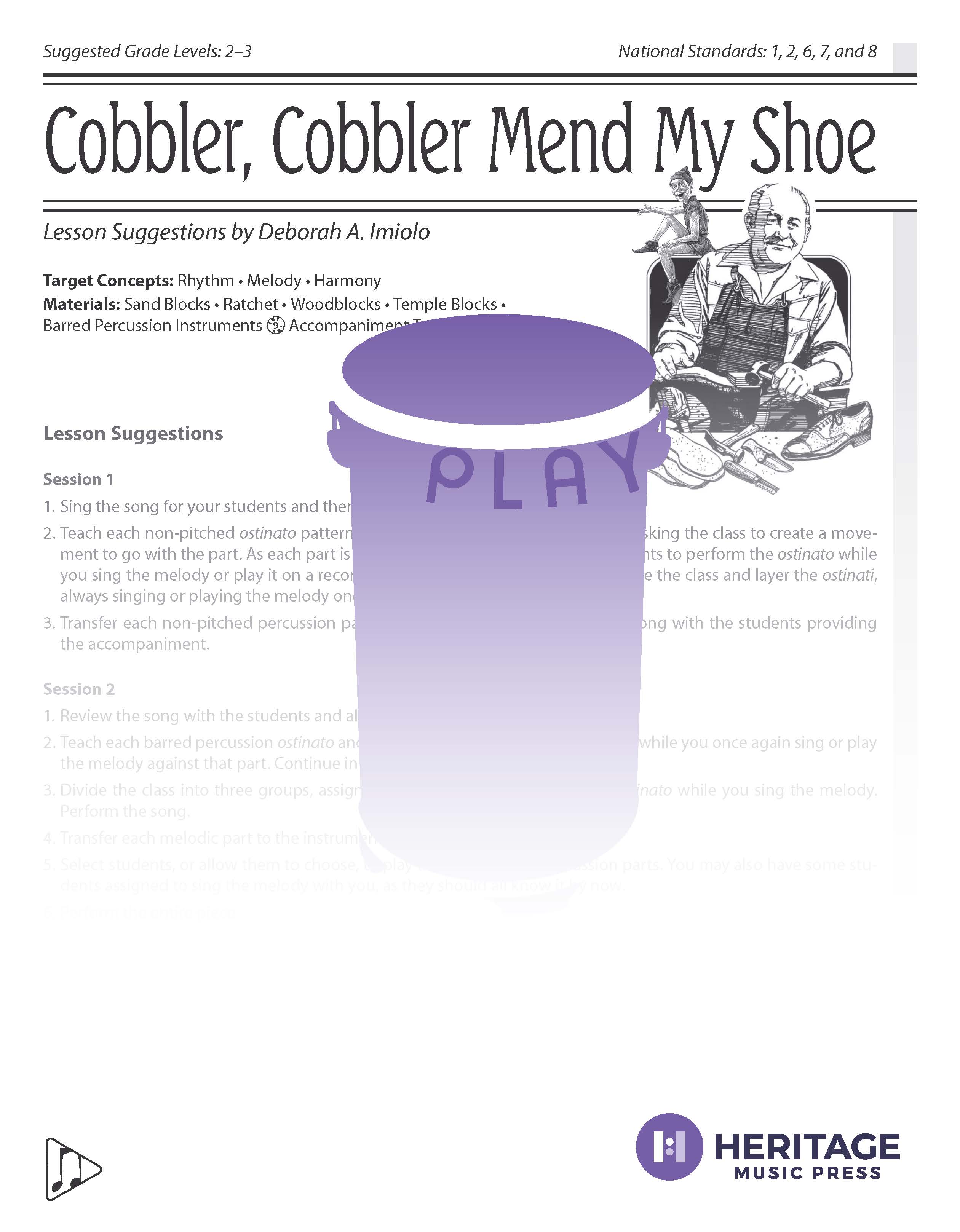 Cobbler, Cobbler Mend My Shoe