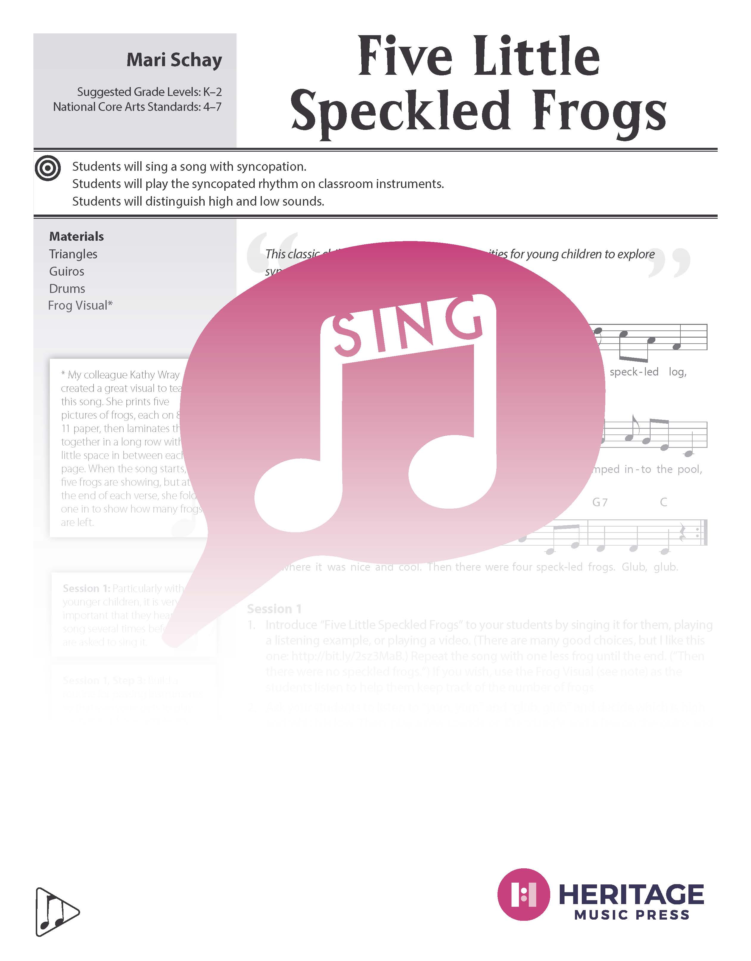 Five Little Speckled Frogs