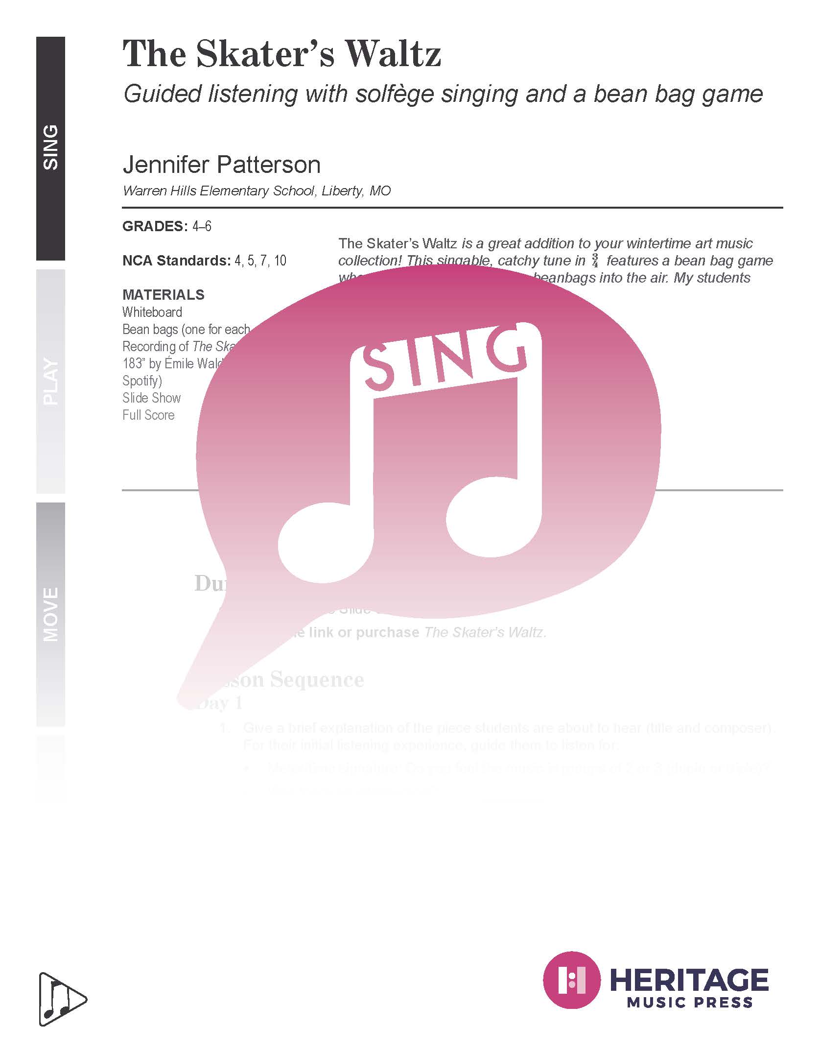 The Skater's Waltz: Guided Listening with Solfège Singing and a Bean ...